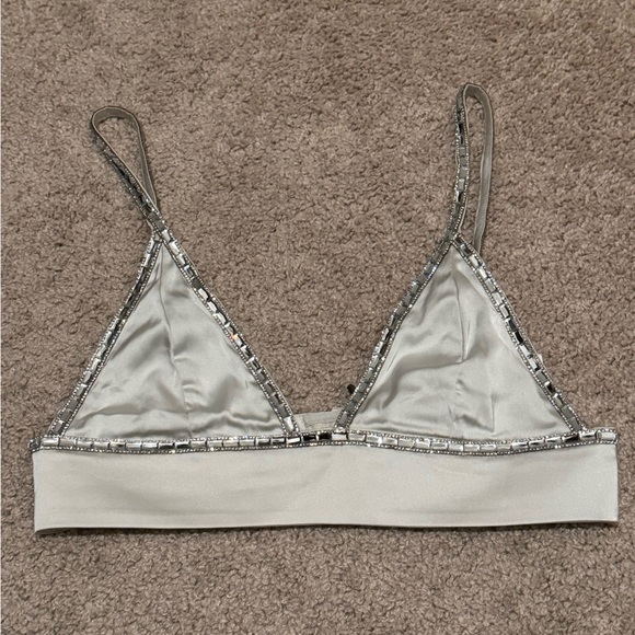 Zara | Tops | Zara Embellished Bralette | Poshmark